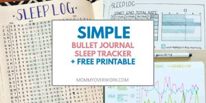 Bullet Journal Sleep Tracker Ideas to CATCH ZZZ's [FREE Printable]