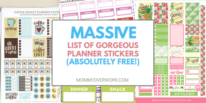 Free Planner Stickers GALORE! Cute & Functional Printables to Download