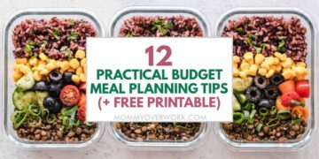 Budget Meal Planning Tips that Actually Work [Free Printable]