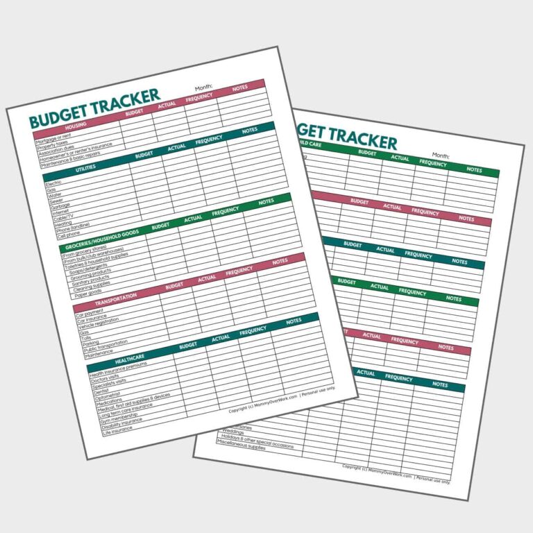 Ultimate List of Budget Categories [Free Printable]